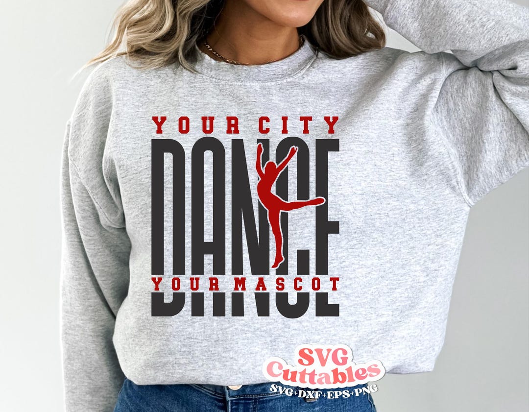 Dance Svg Cut File - Dance Team - Dance Template 0047 - Svg - Eps - Dxf ...