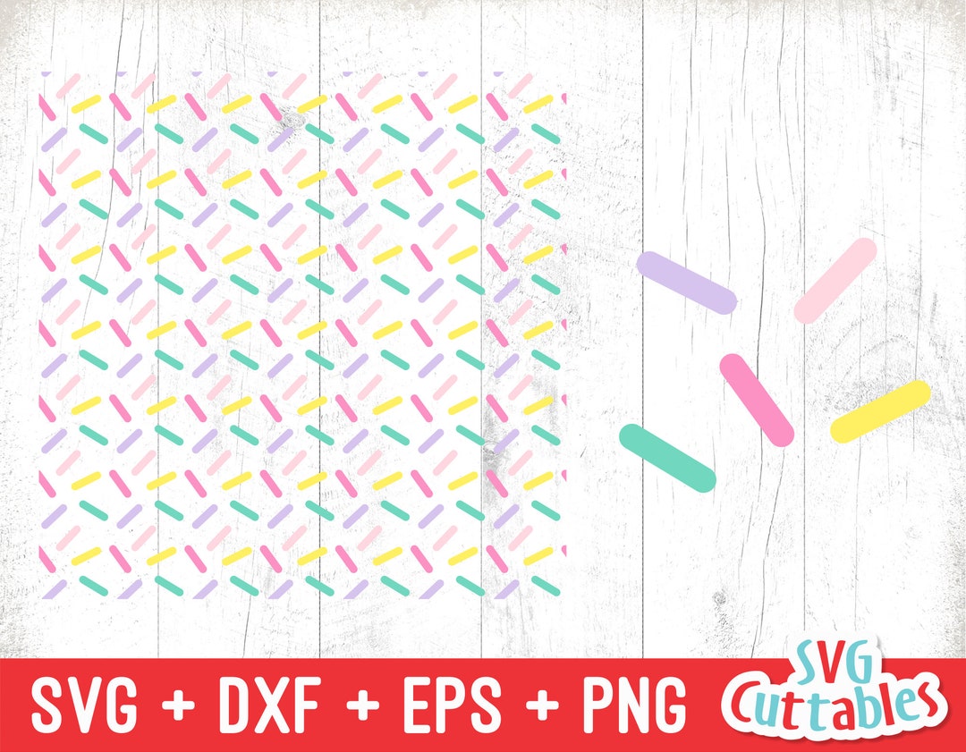 Sprinkles Svg | Sprinkles Seamless Pattern | Svg Pattern | Silhouette ...