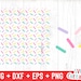 Rainbow Sprinkles Seamless Pattern, Digital Repeat Paper for Personal ...