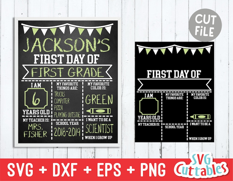First Day of School svg Last Day of School svg eps dxf | Etsy