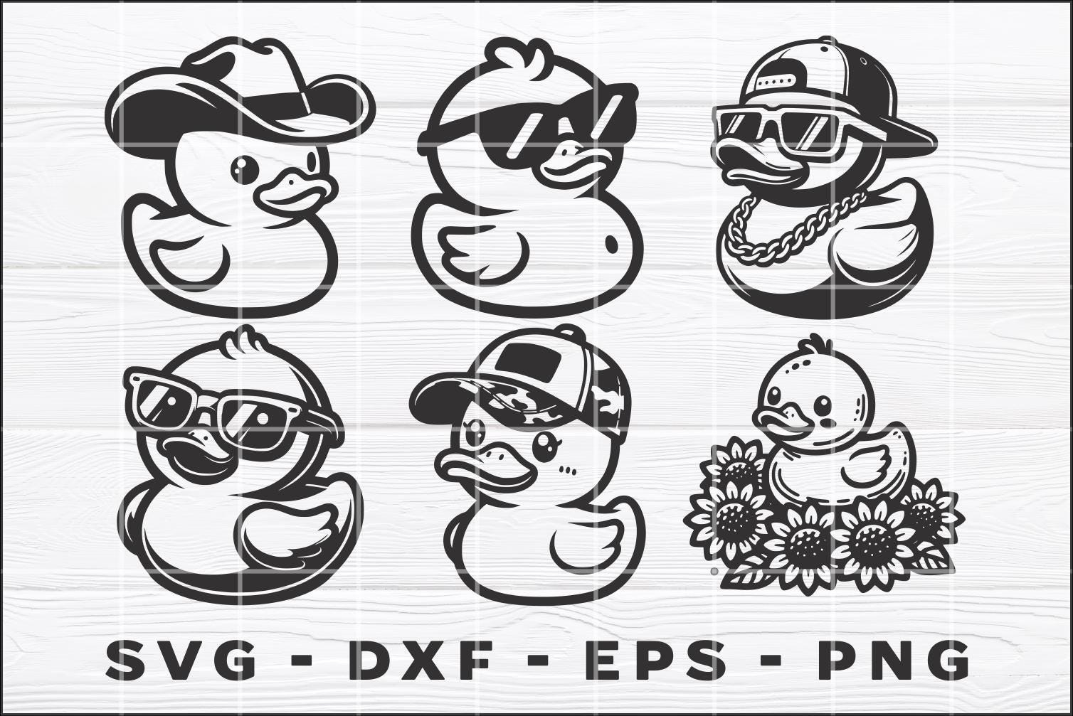 Rubber Duck Svg - Rubber Duck Bundle 1 - Svg - Dxf - Eps - Png - Vector ...