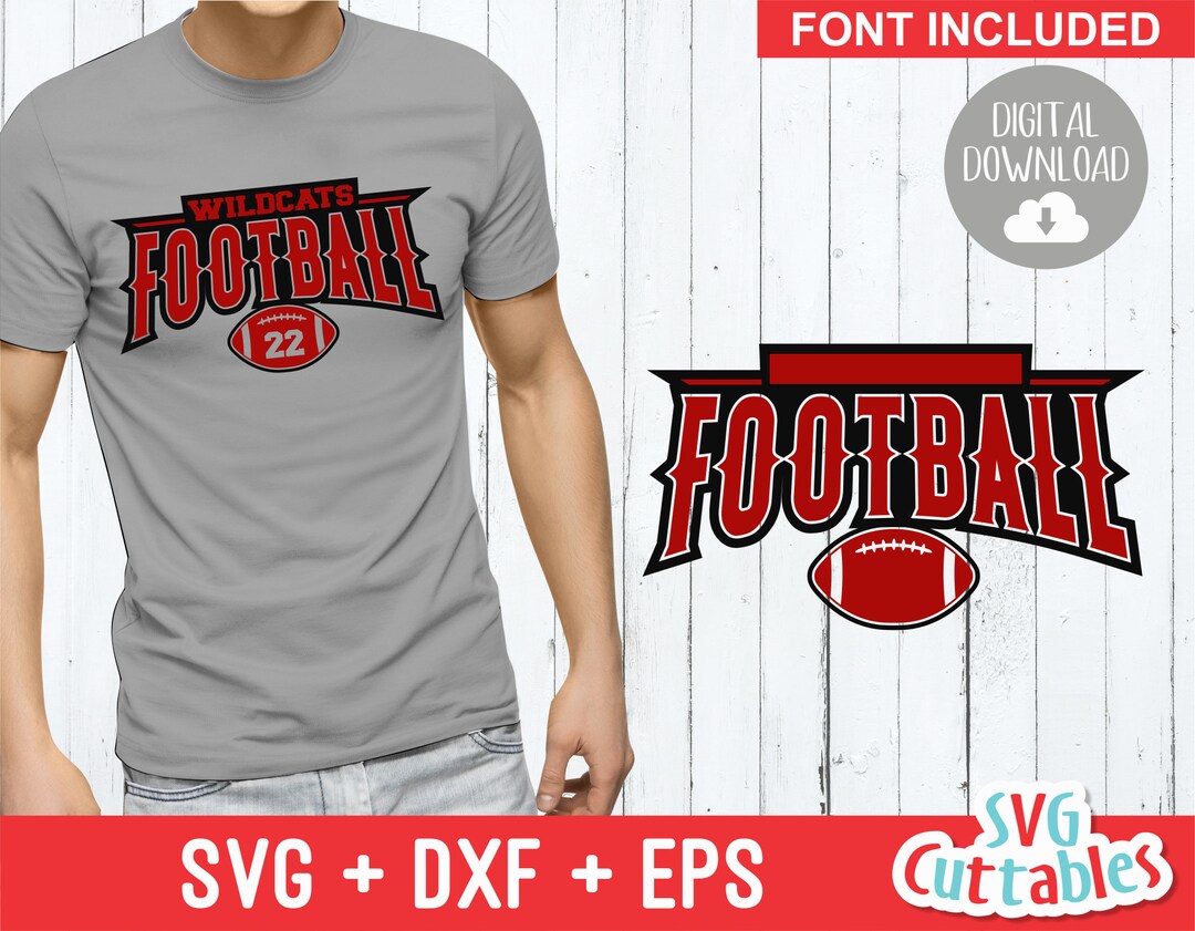 Football Cut File Football Template 0036 Svg Eps Dxf Football Shirt ...