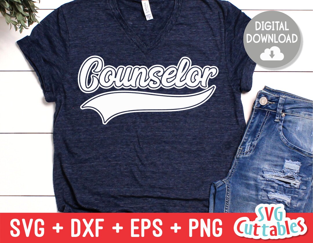 Counselor Svg - Counselor Cut File - Occupation - Swoosh - Svg - Dxf ...