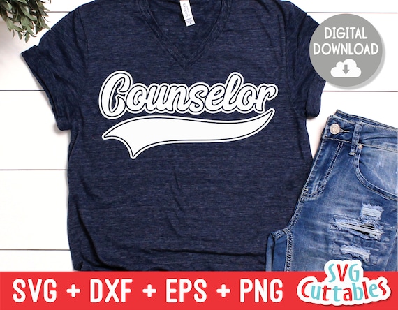 Counselor Svg Counselor Cut File Occupation Swoosh Svg - Etsy