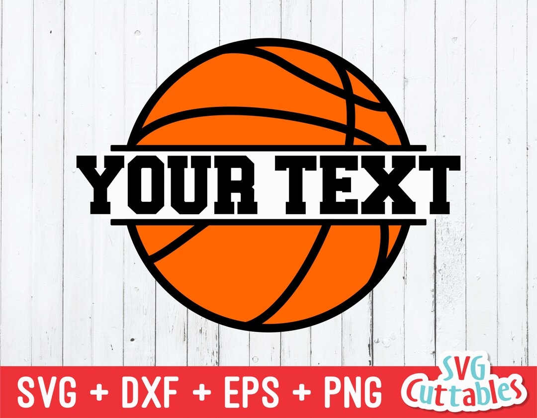 Split Basketball Svg, Basketball Svg - Dxf - Eps - Png - Basketball Cut ...