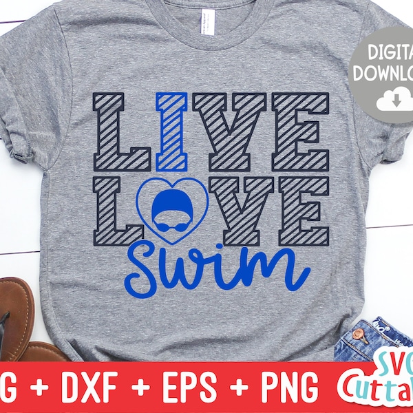 Swim Svg - Etsy