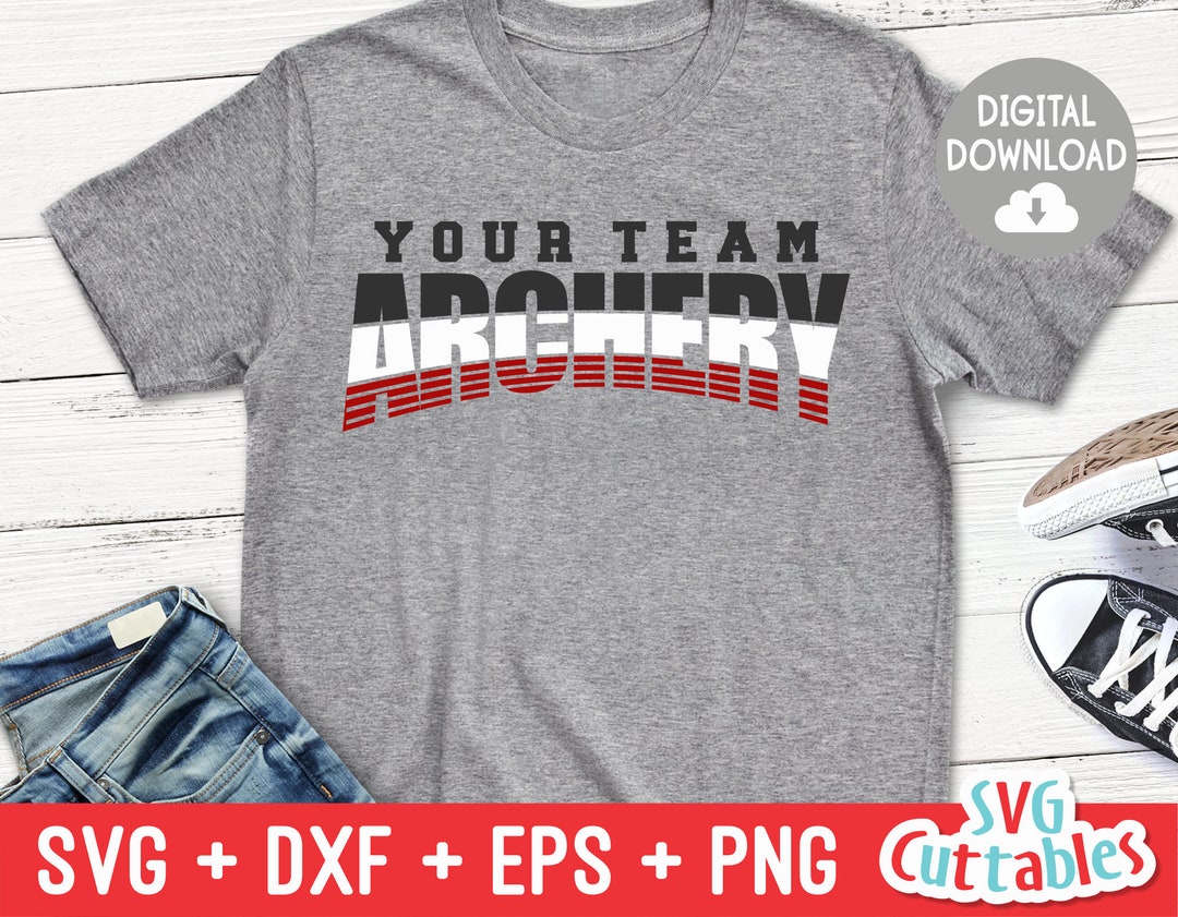 Archery Svg - Archery Cut File - Archery Template 001 - Svg - Eps - Dxf ...
