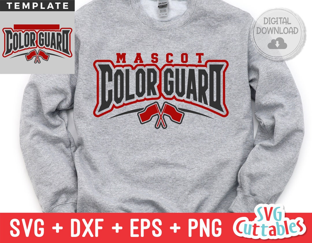 Color Guard Svg - Color Guard Template 0011 - Svg - Dxf - Eps - Png ...