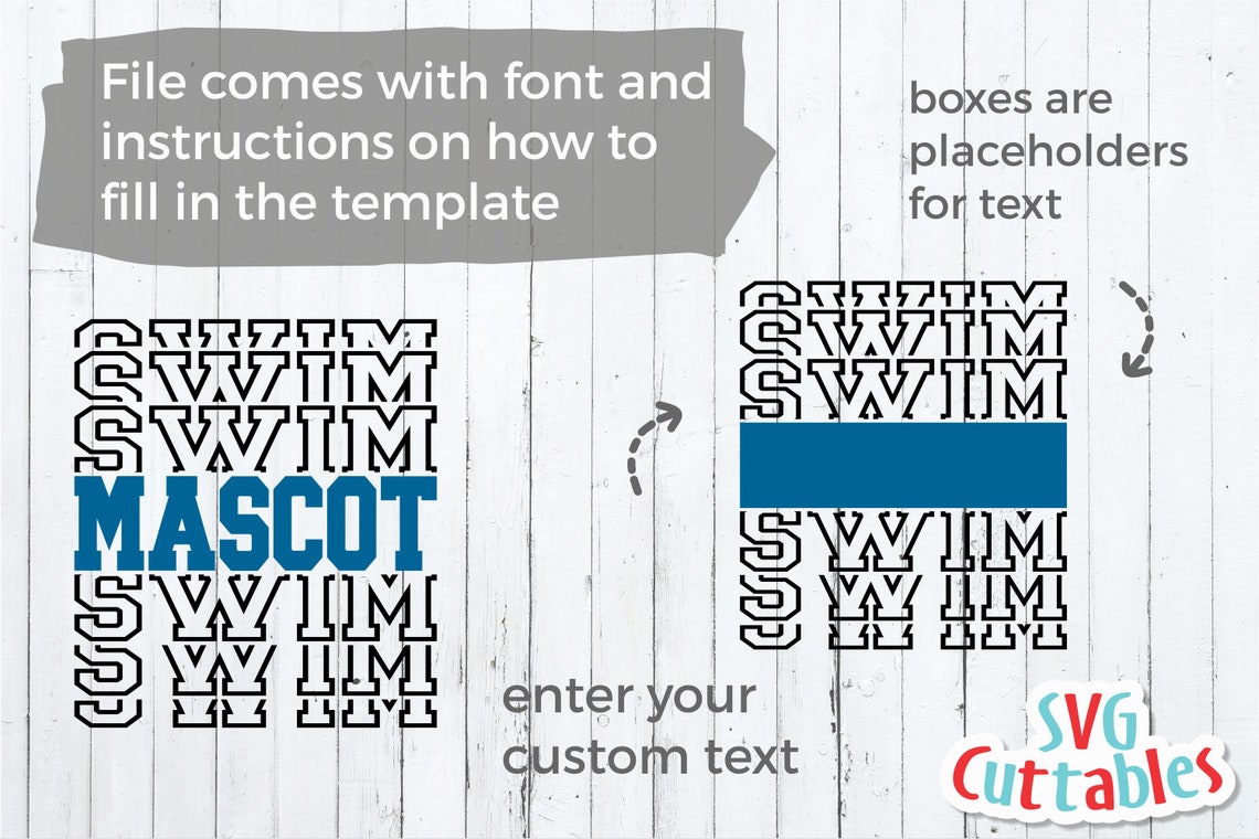 Swim Svg Swim Cut File Swim Template 001 Svg Eps Dxf - Etsy