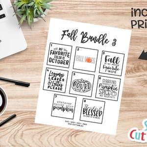 Fall Mini Bundle Svg - Dxf - Eps - Png - Fall - Autumn Bundle - Funny ...