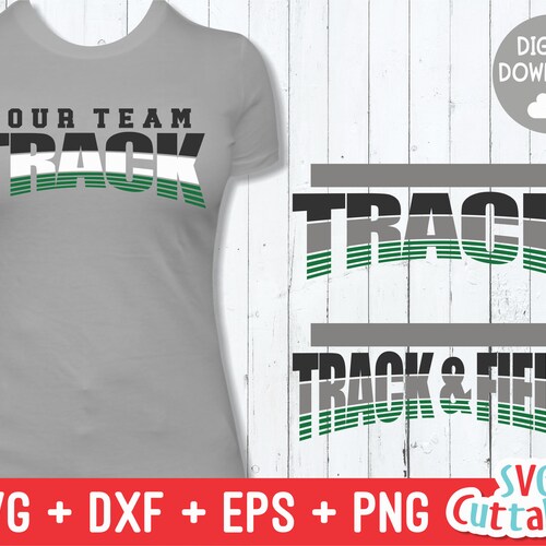 Track and Field Svg Track and Field Template 004 Track Cut - Etsy