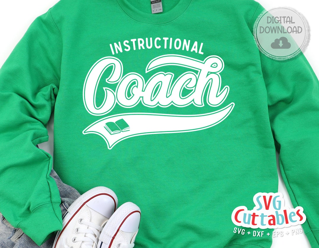 Instructional Coach Svg - Cut File - School Swoosh - Svg - Dxf - Eps ...