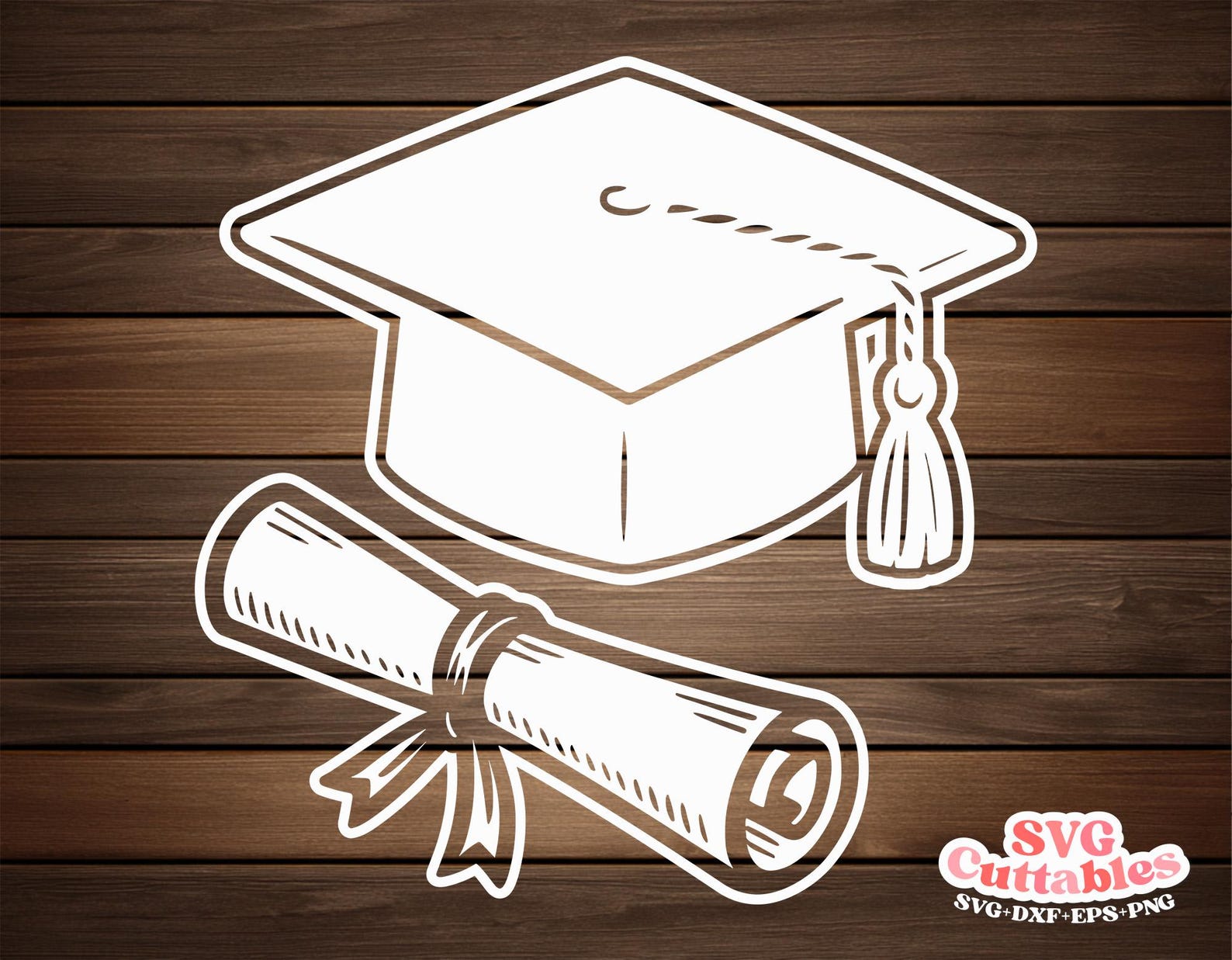 Graduation Cap and Diploma Svg - Graduation Svg - Cut File - Svg - Dxf ...