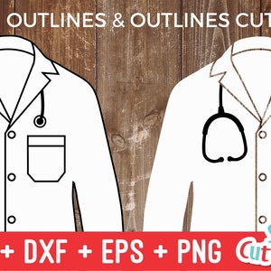Doctor Coat Svg - Doctor Svg - Dxf - Eps - Png - Cut File - Lab Coat ...