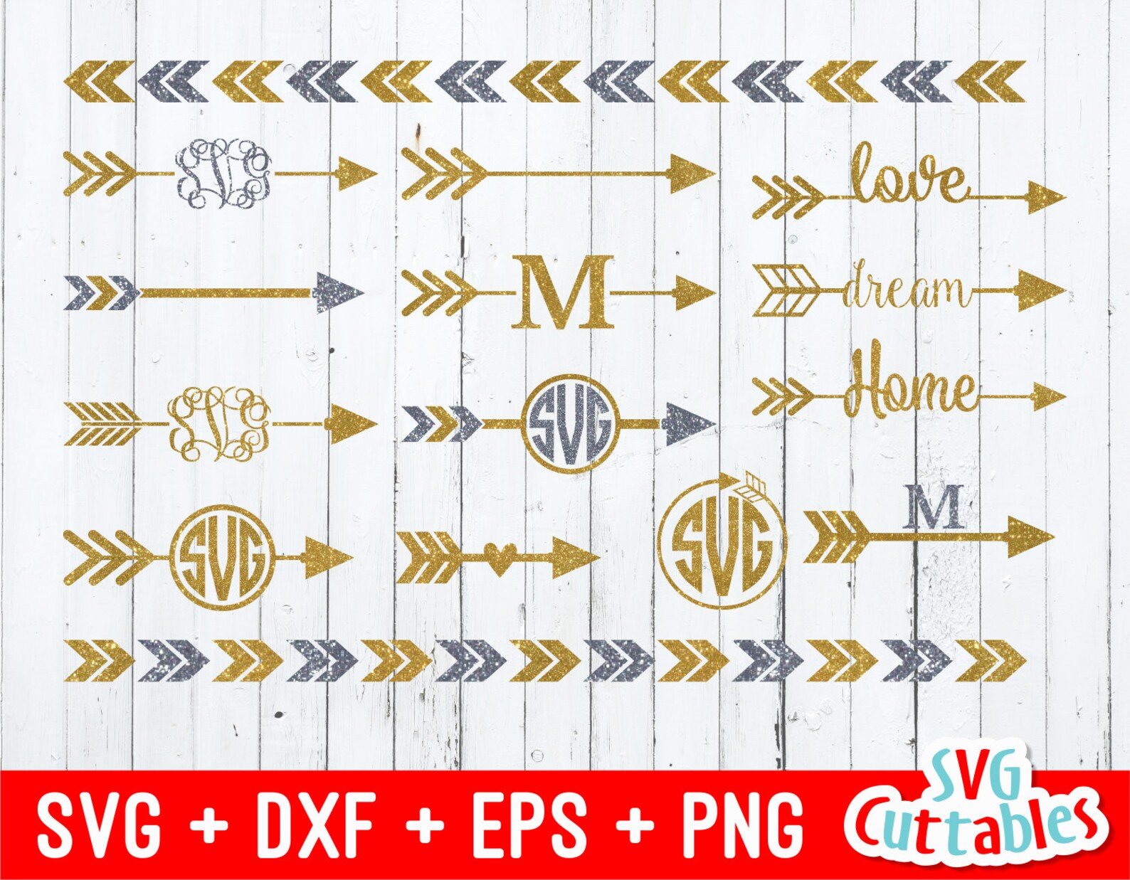 Arrow Svg Arrow Monogram Frame Svg Monogram Frame Glitter - Etsy