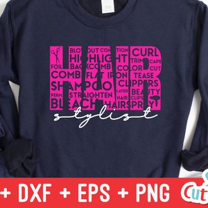 Hairstylist Svg - Word Art - Svg - Dxf - Eps - Png - Subway Art - Cut ...