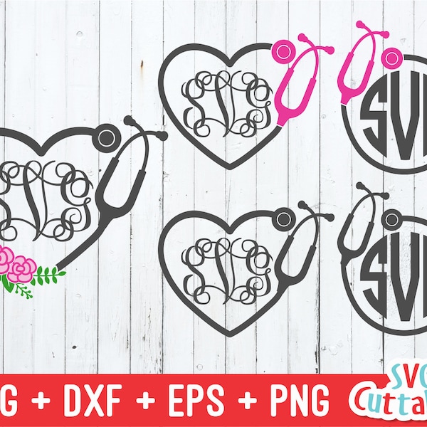 Stethoscope Monogram - Etsy