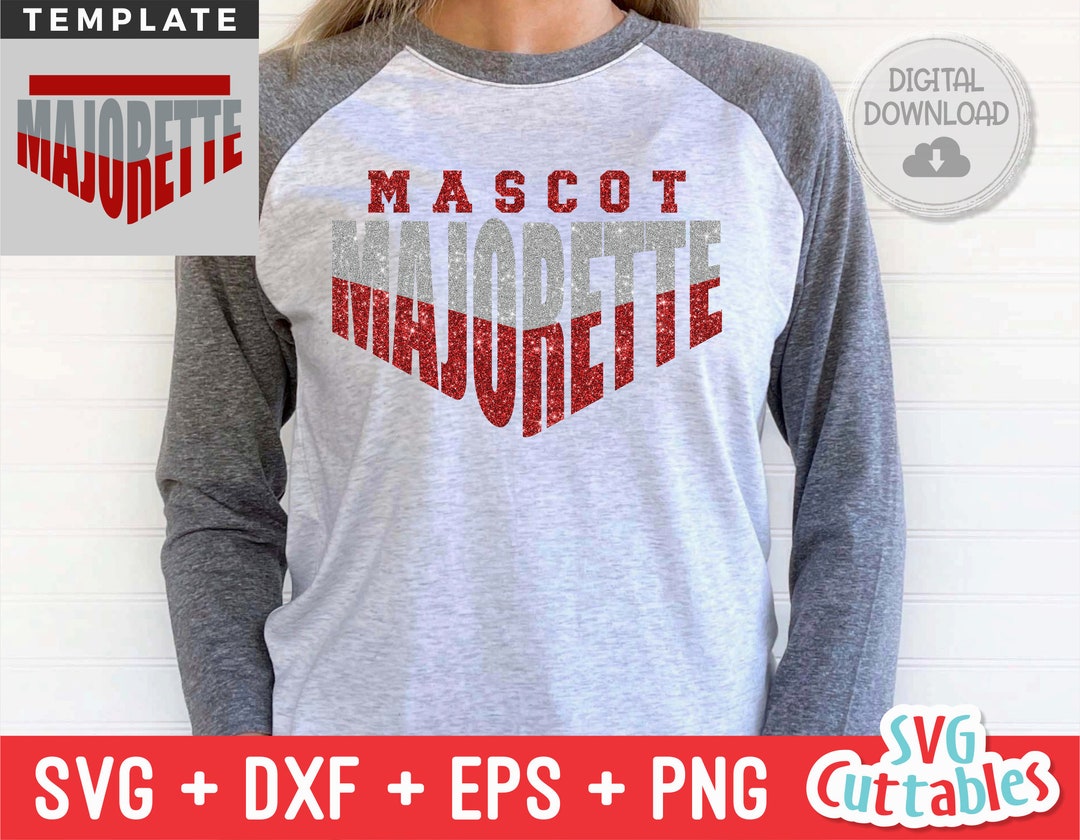 Majorette Svg Cut File - Majorette Template 001 - Svg - Eps - Dxf - Png ...
