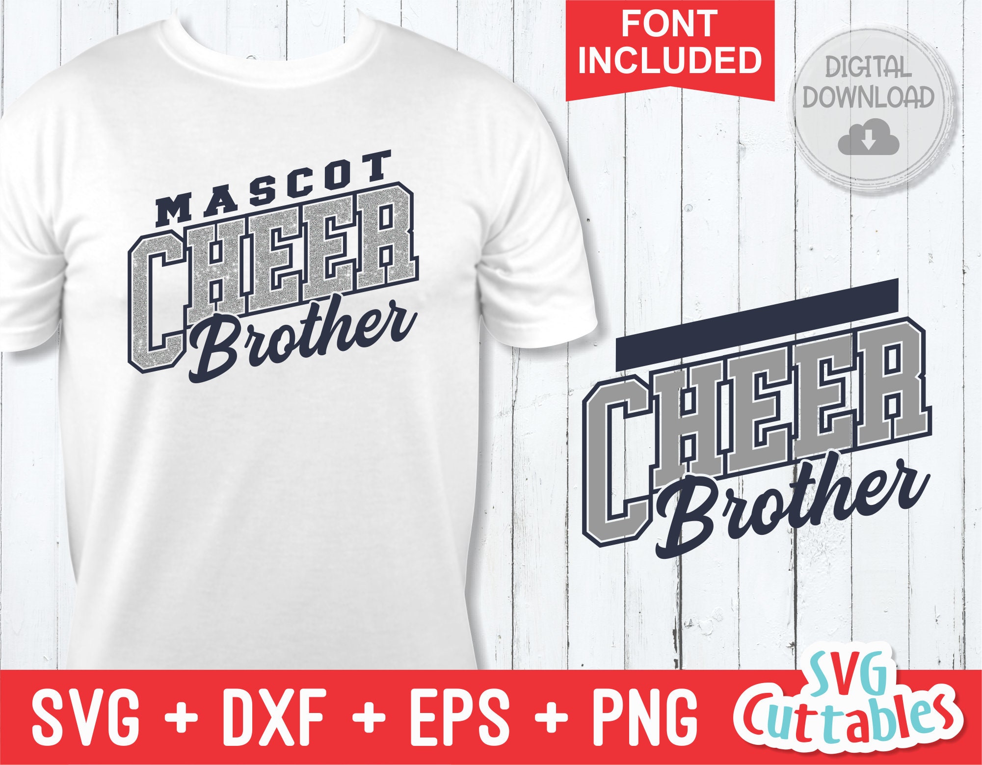 Cheer Svg Cut File Cheer Brother Cheer Template 0046 Svg - Etsy