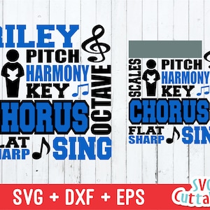Chorus Svg, Chorus Subway Art SVG, DXF, EPS, Chorus Vector, Chorus ...