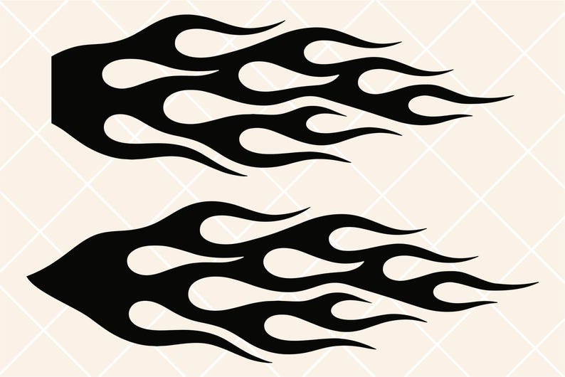 Auto Flames Svg - Auto Flames Png Clipart - Fire Cut File - Svg - Dxf ...