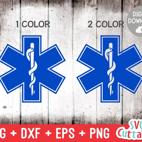 Star of Life EMS Paramedic Svg EMT Svg Medical 1 Color - Etsy