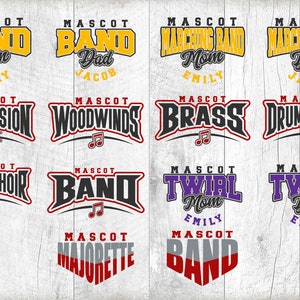 Band Template Svg Bundle 1 Cut File - Bandk Svg - Marching Band - Svg ...