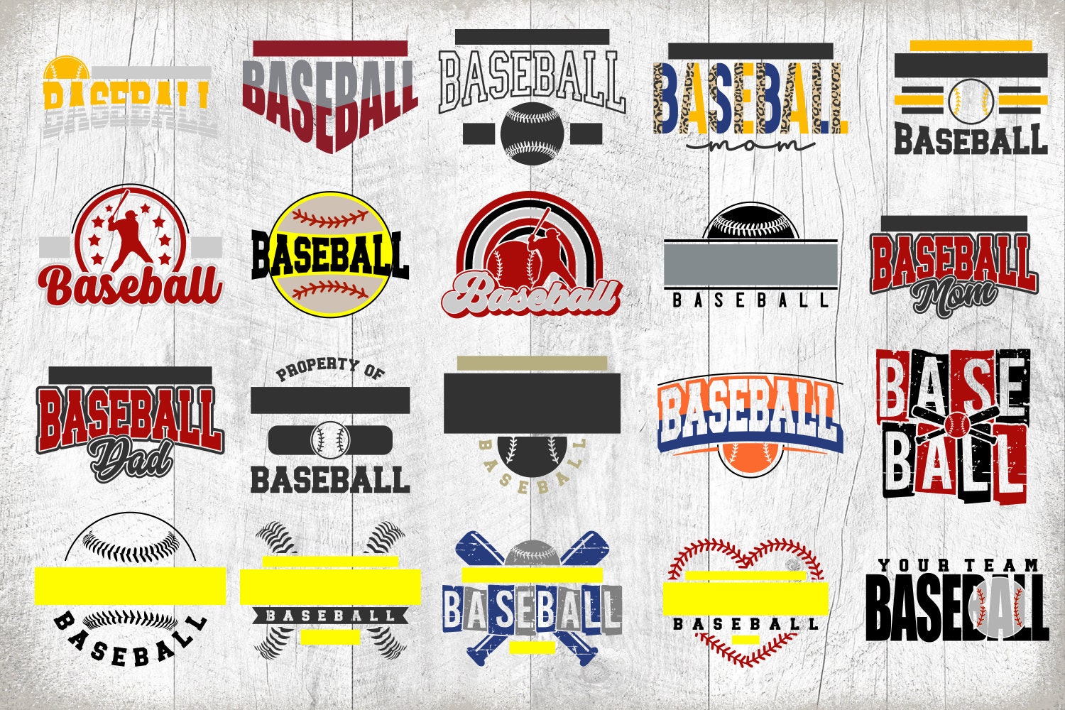 Baseball Svg Bundle - Baseball Template Bundle 3 - Svg - Eps - Dxf ...