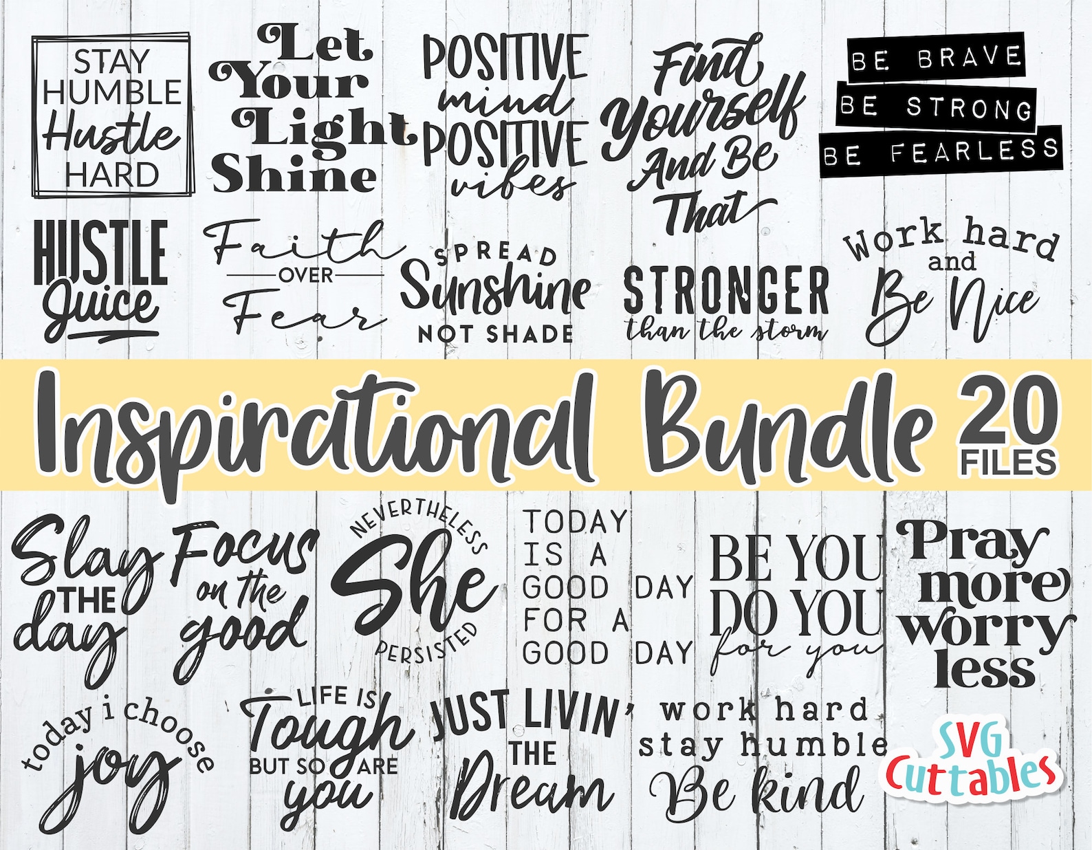 Inspirational Bundle Svg Motivational Bundle Cut Files - Etsy