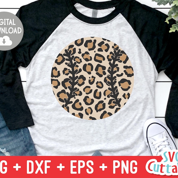 Leopard Softball Svg - Etsy