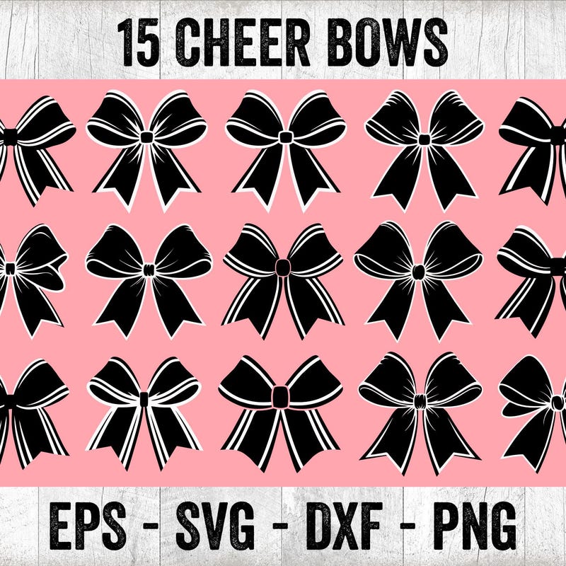 Cheer Bow Svg - Etsy