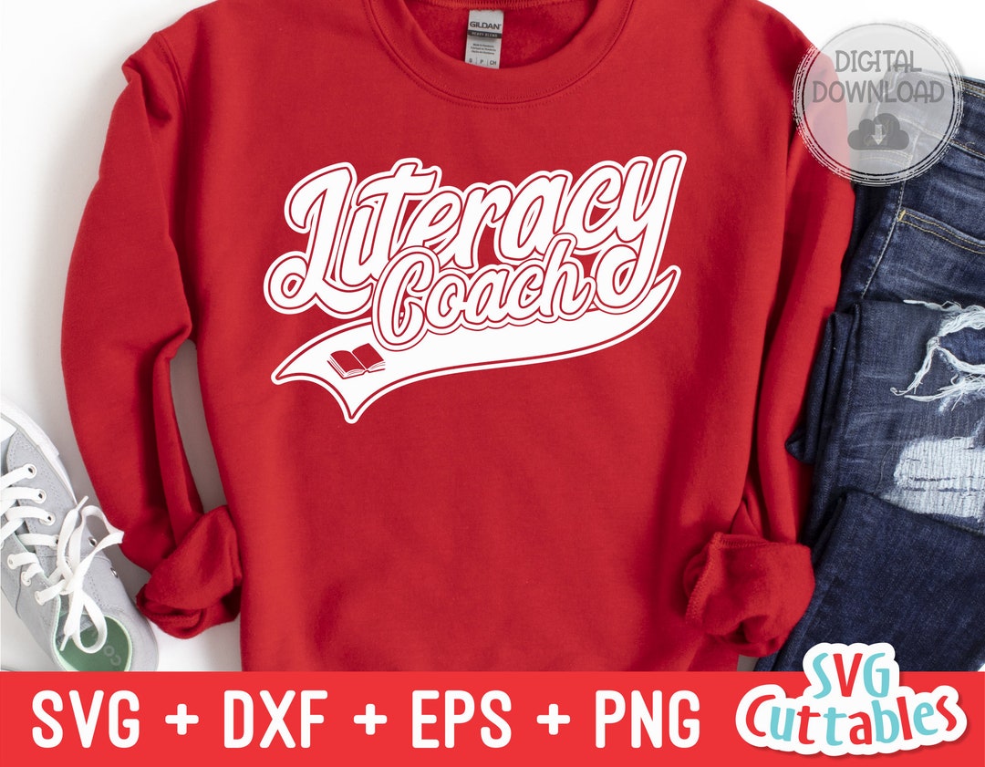 Literacy Coach Svg - Teacher Cut File - Occupation - Swoosh - Svg - Dxf ...