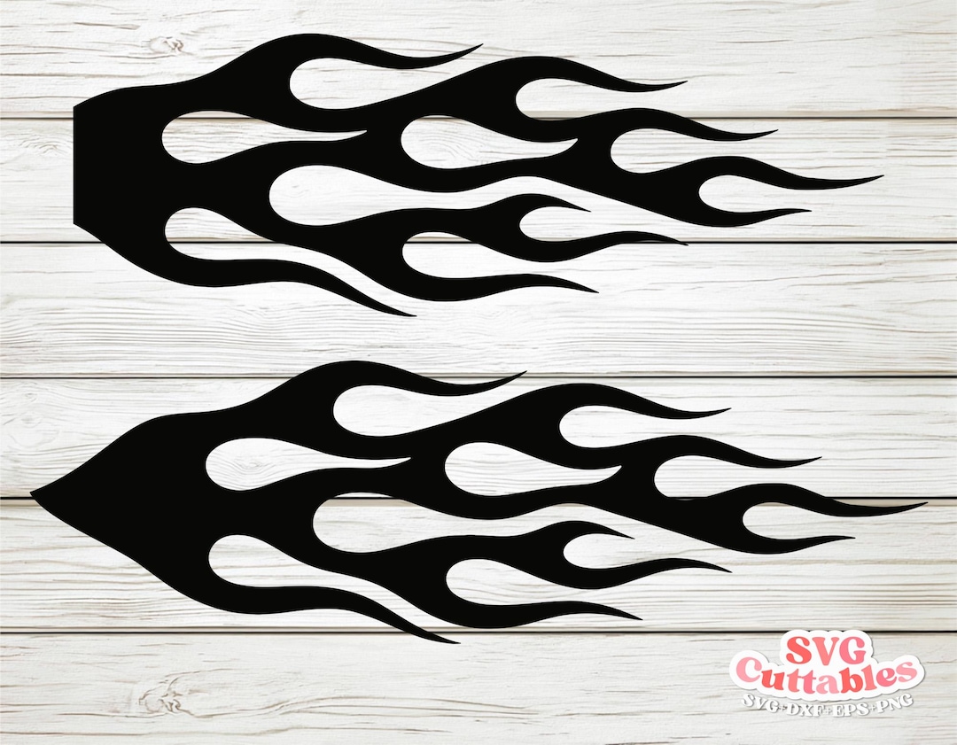 Auto Flames Svg - Auto Flames Png Clipart - Fire Cut File - Svg - Dxf ...