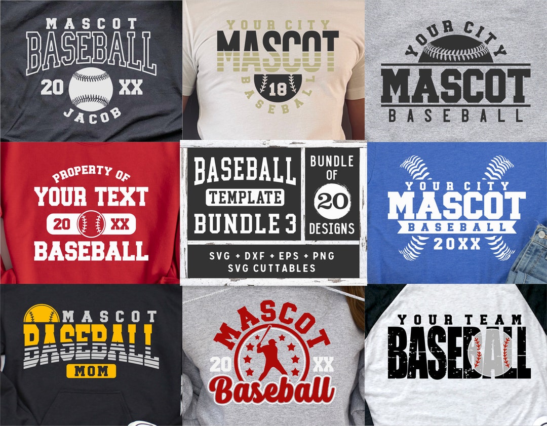 Baseball Svg Bundle - Baseball Template Bundle 3 - Svg - Eps - Dxf ...