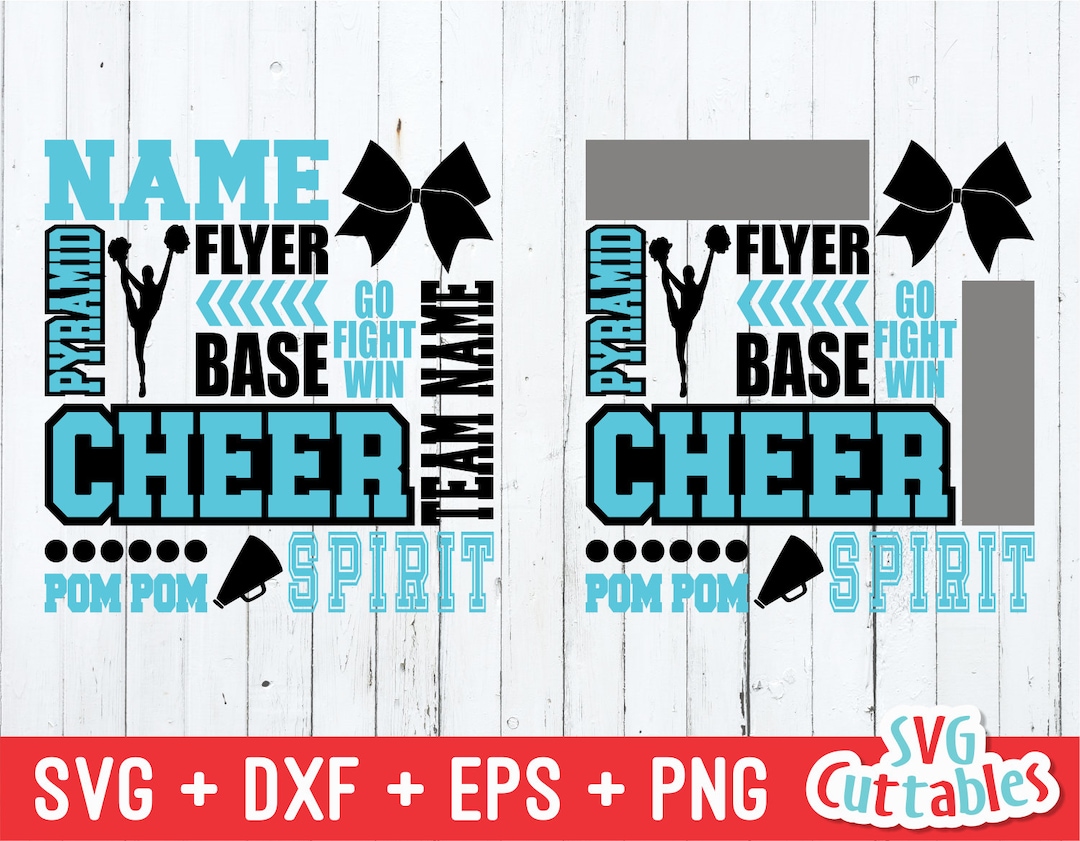 Cheer Svg, Cheer Subway Art Svg, Cheer Dxf, Eps, Cheer Template ...