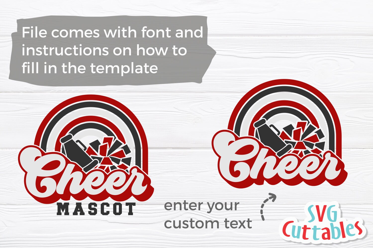 Cheer Svg Cut File Cheer Template 0056 Svg Eps Dxf - Etsy