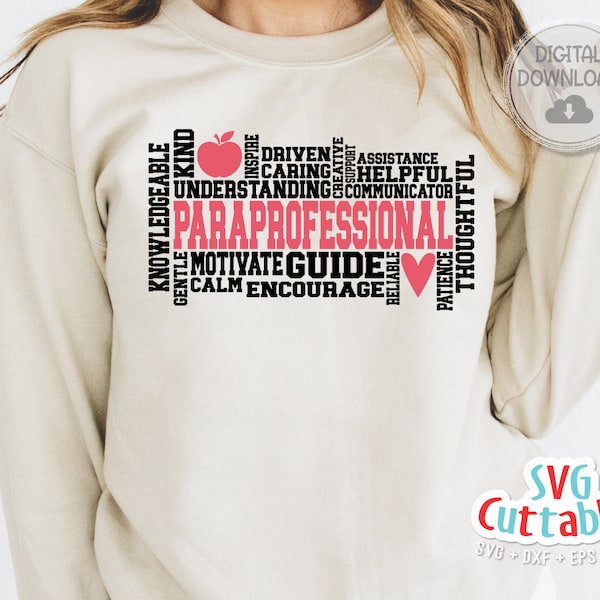 Paraprofessional Svg - Etsy
