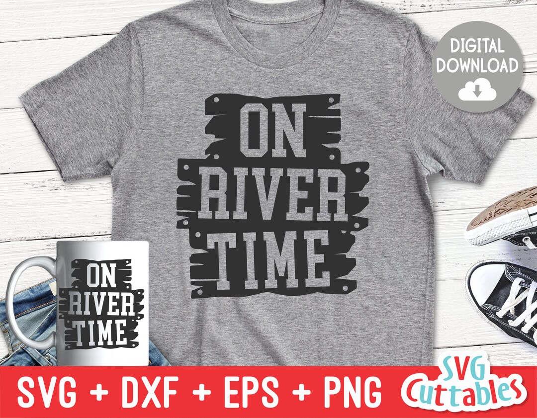 On River Time Svg - River Cut File - River Svg - Cut File - Svg - Dxf ...