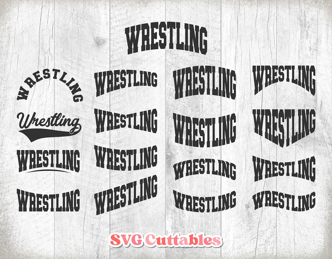 Wrestling Svg Cut File - Wrestling Layouts Svg - Eps - Dxf - Silhouette ...