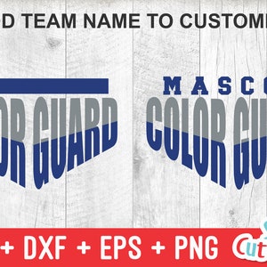 Color Guard Svg - Color Guard Template 003 - Svg - Dxf - Eps - Png ...