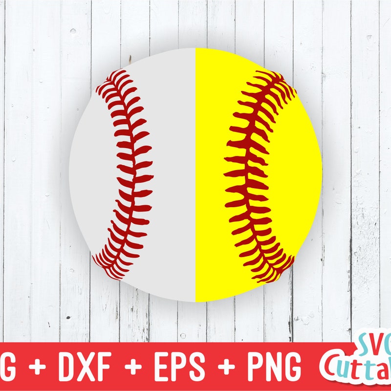 Half Baseball Svg - Etsy