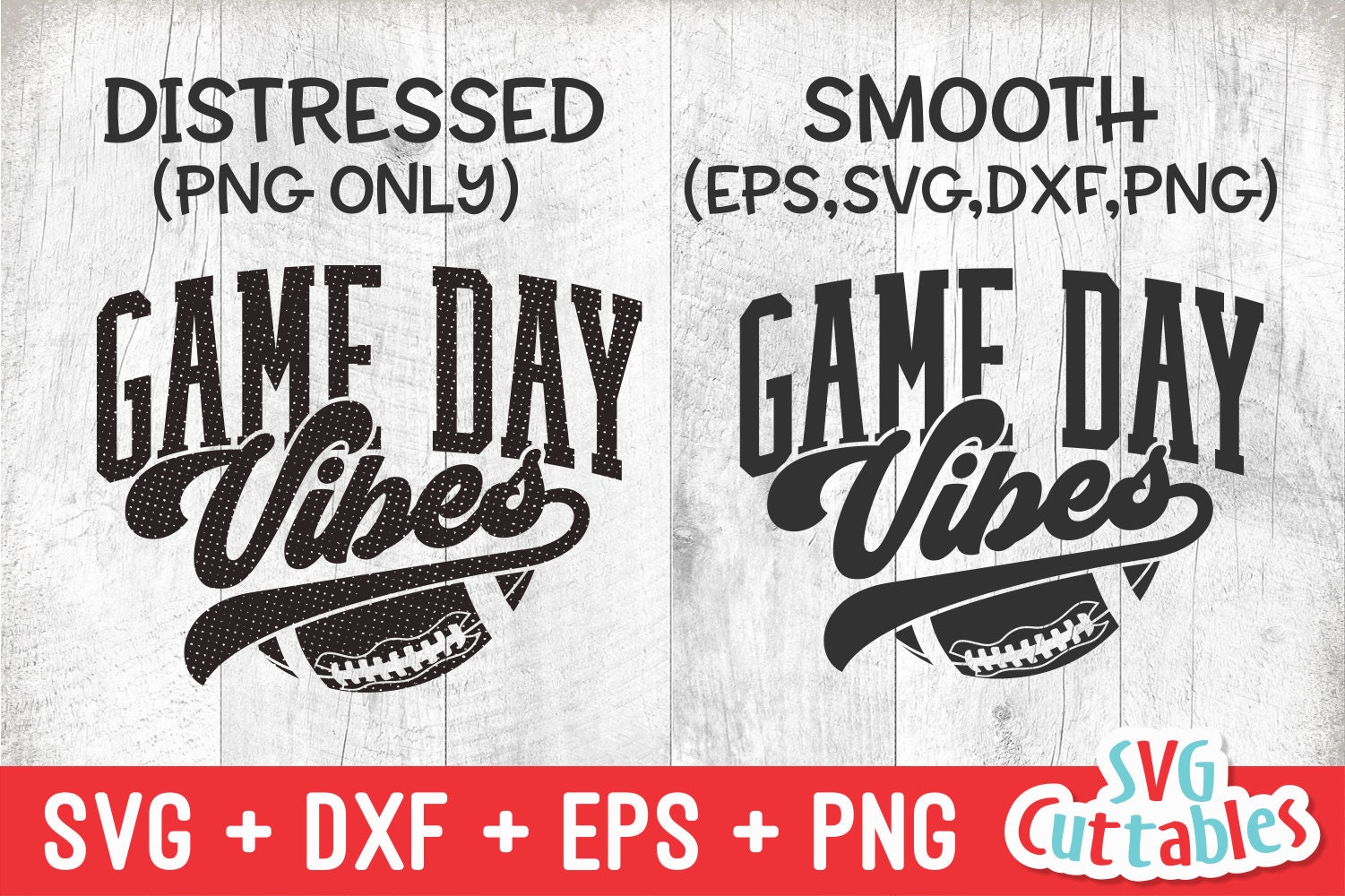 Game Day Vibes Svg - Football Svg - Dxf - Eps - Football Cut File ...