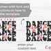 Dance Svg Cut File Dance Team Dance Template 0040 Svg Eps Dxf Png ...