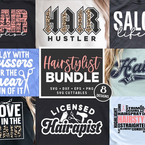 Hairstylist Svg Word Art Svg Dxf Eps Png Cut File - Etsy