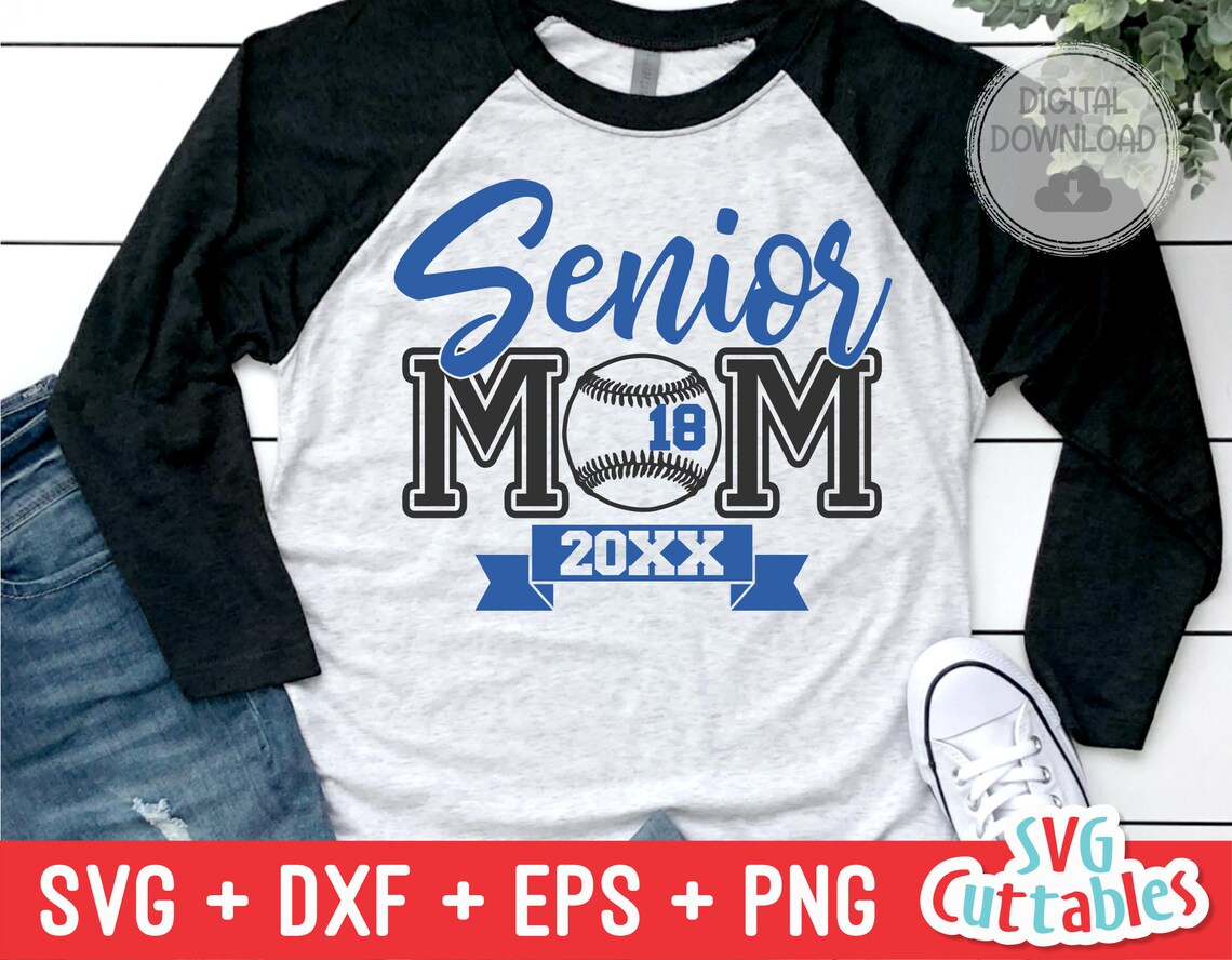 Baseball Senior Mom Svg Baseball Cut File Svg Eps Dxf - Etsy