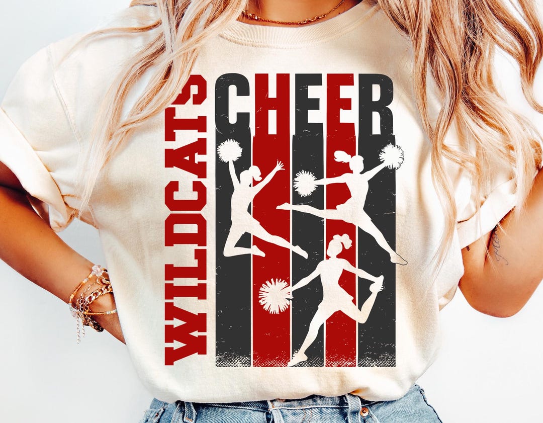 Cheer Team Template Svg Cut File - Cheerleader Shirt Design - Cheer ...