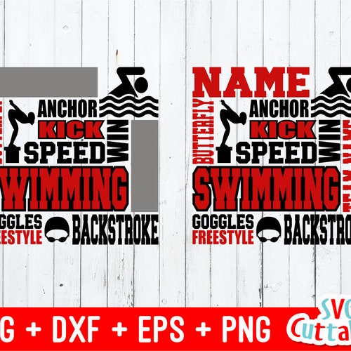 Swim Coach Svg Swim Cut File Swimming Svg Dxf Eps | Etsy