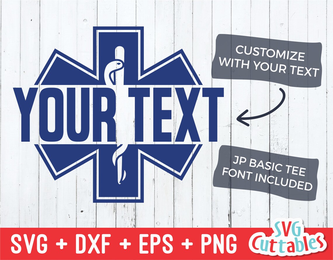 Split Star of Life Svg EMT Svg EMS Paramedic Svg Eps - Etsy