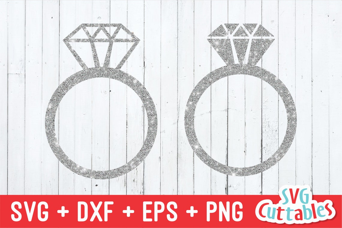 Diamond Ring Svg Wedding Ring Cut File Rings Svg Dxf - Etsy