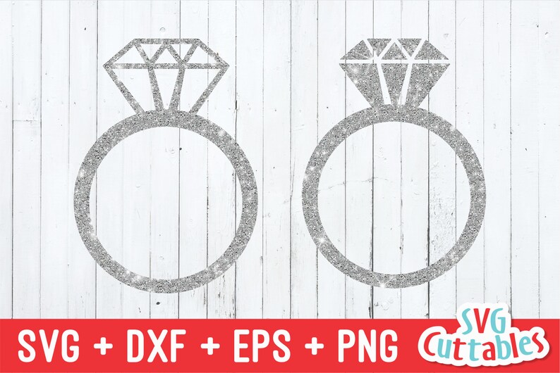 Diamond Ring Svg Wedding Ring Cut File Rings Svg Dxf - Etsy